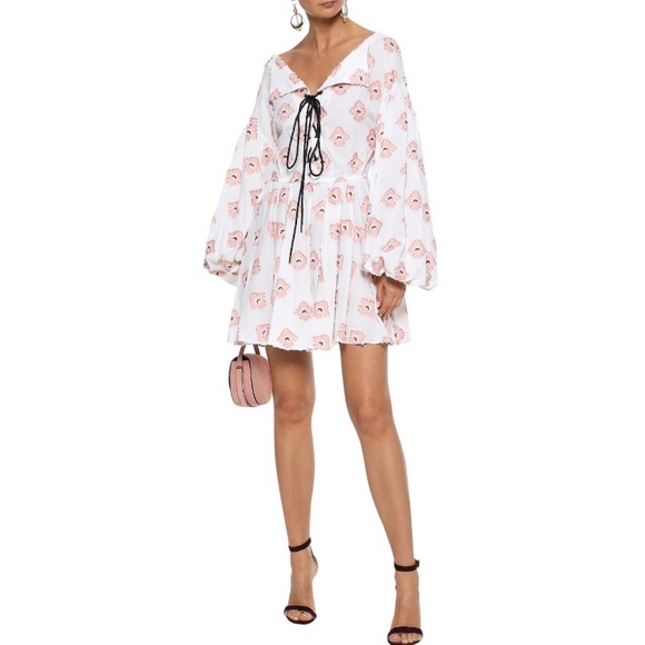 Caroline Constas | Dresses | Caroline Constas Olympia Metallic Blouson ...